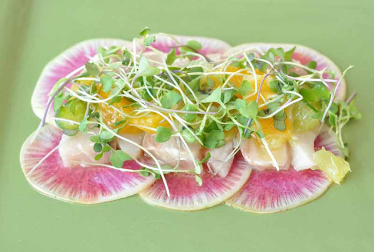 Kampachi Crudo with Citrus and Watermelon Radish — Former Chef
